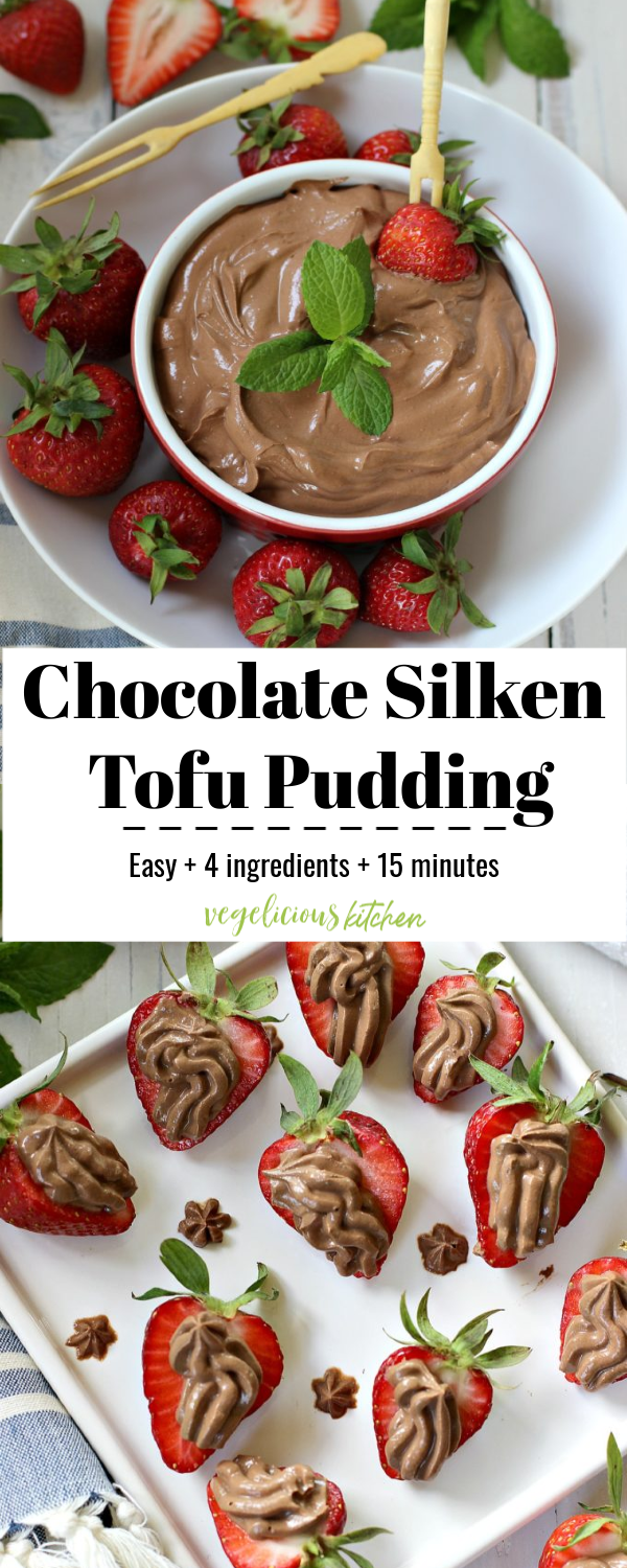 Chocolate Silken Tofu Pudding - Vegelicious Kitchen